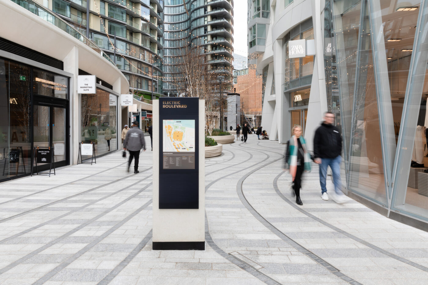 Battersea Power Station - Cohesive wayfinding signage system - Endpoint
