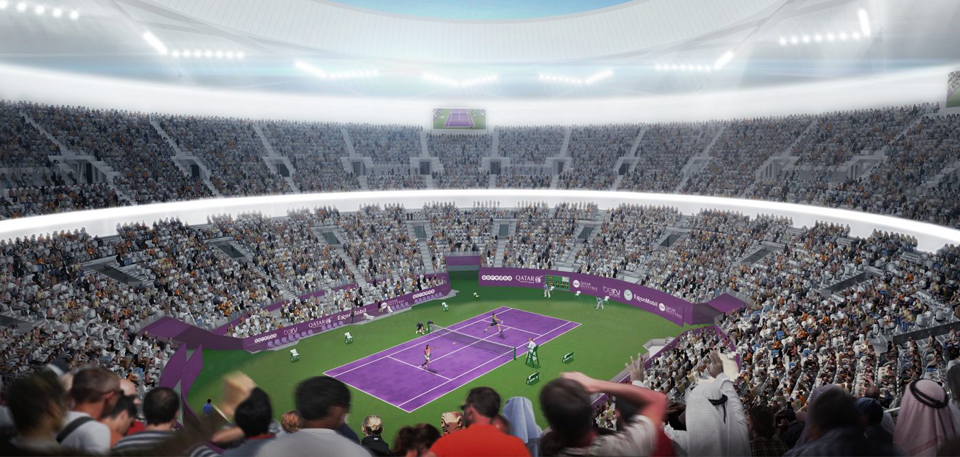 Khalifa Tennis Complex - Stadium wayfinding - Endpoint