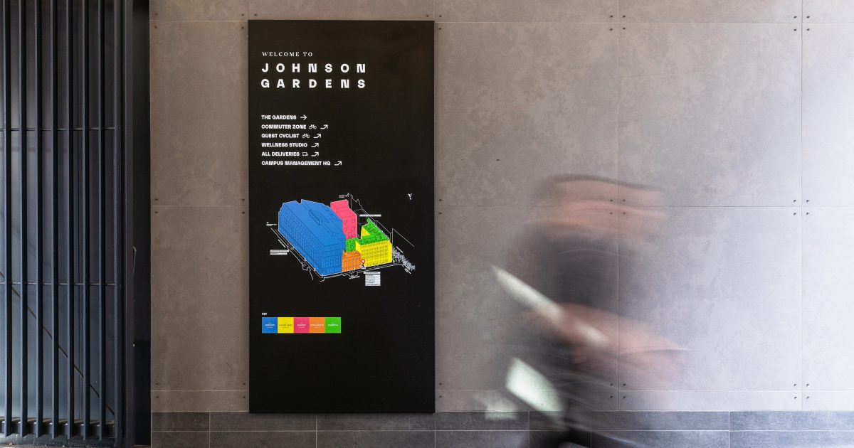 Johnson Gardens - Office campus wayfinding system - Endpoint